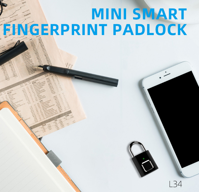 L34 Smart and Secure Small Fingerprint Padlock