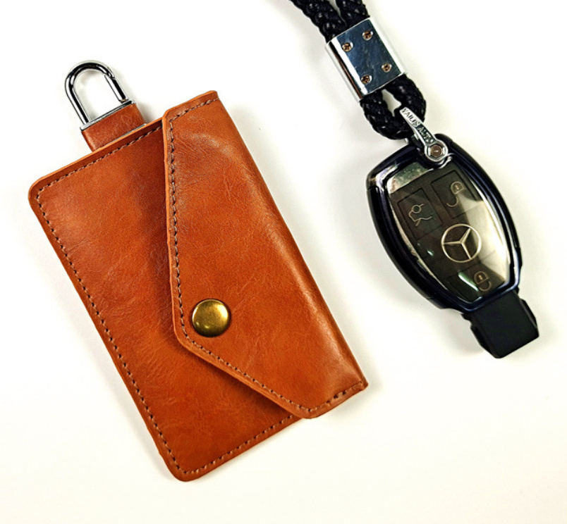 ZD-11 RFID car shielding key case function card case retro anti ...