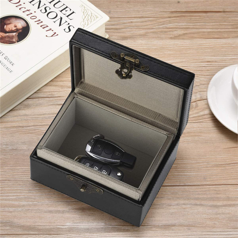 BD-08 RFID bluetooth signal shielding box retro car key protection box ...